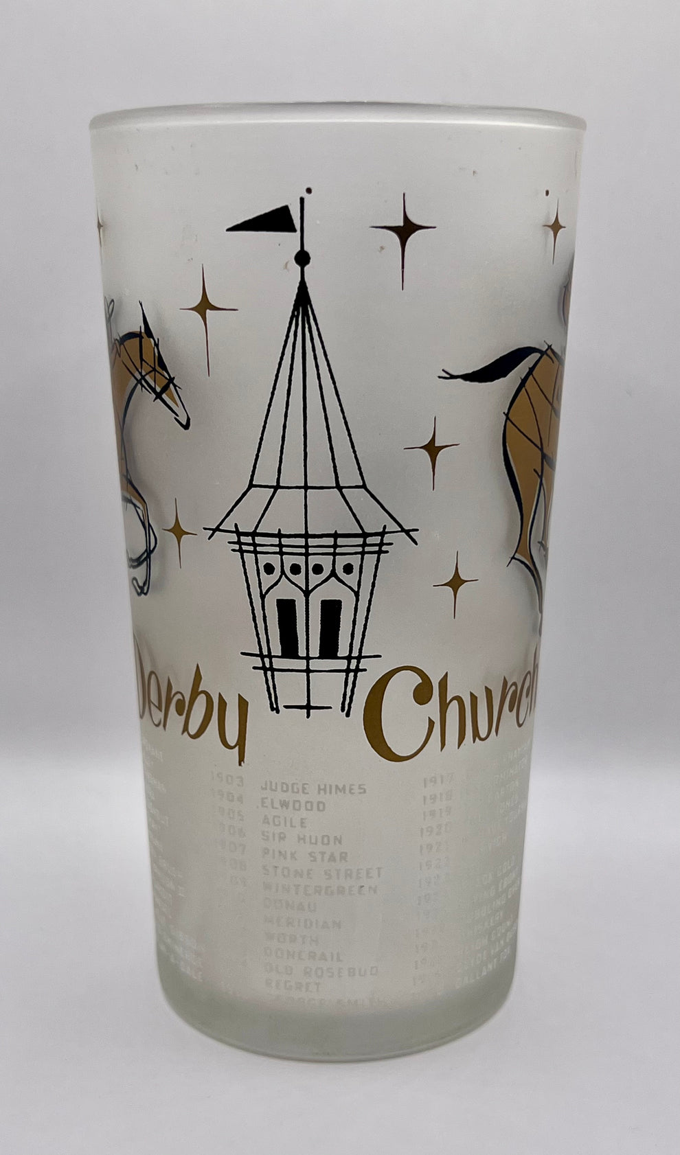 1958 Kentucky Derby Glass: Iron Liege – Derby Glass Warehouse, LLC